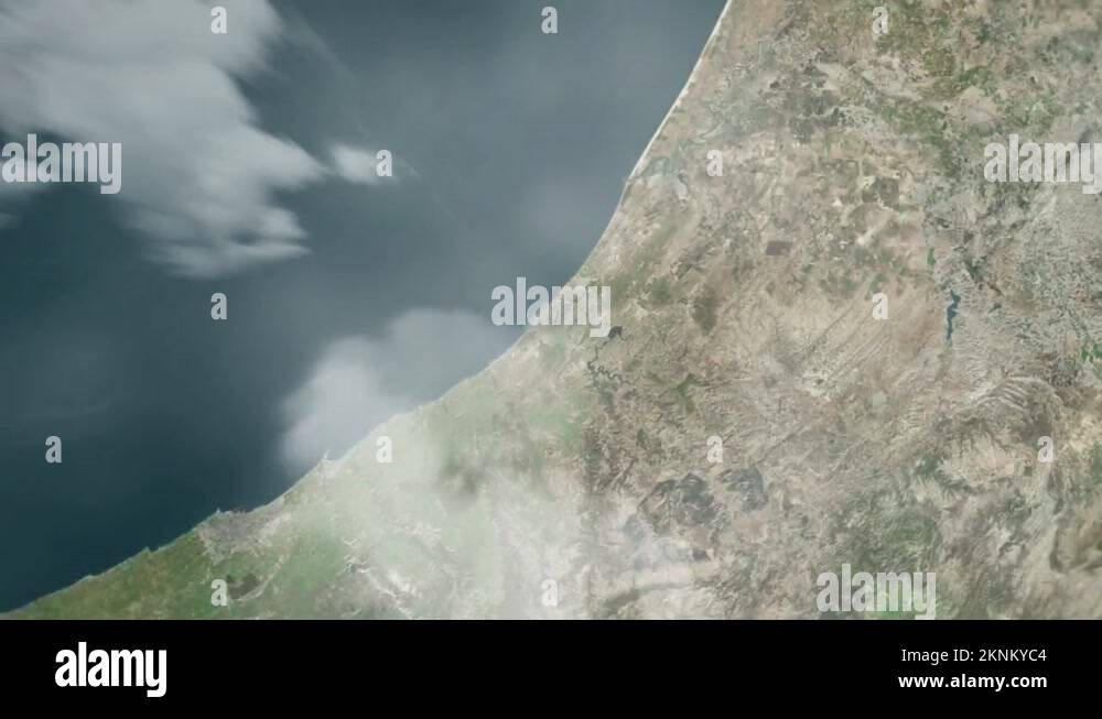Zoom of the earth from space to the city of Rabat, Morocco Stock Video ...
