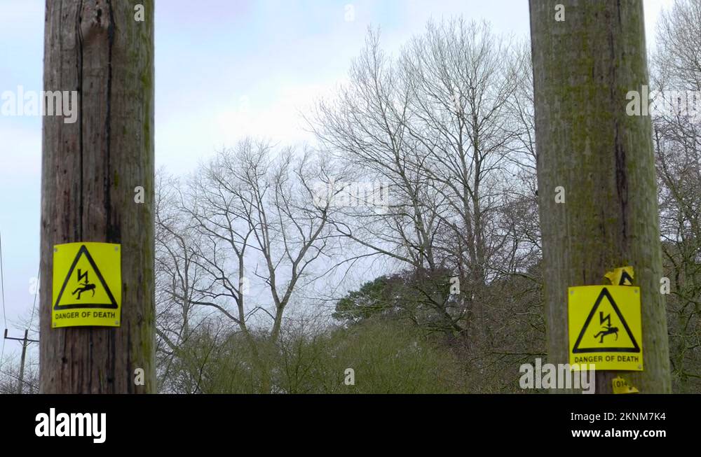 Pole mounted warning sign Stock Videos & Footage - HD and 4K Video ...