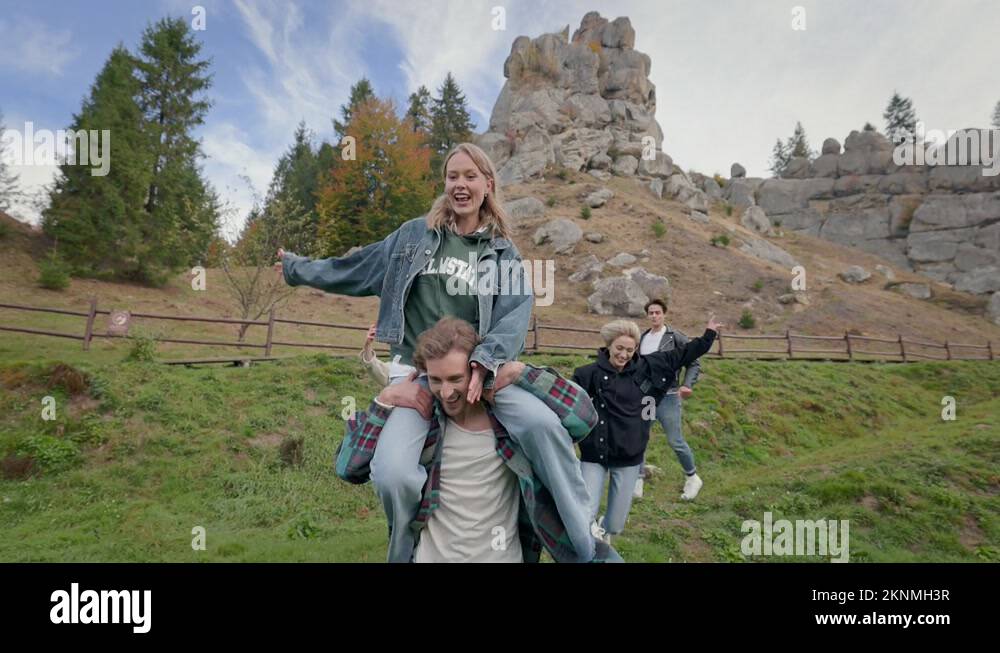 Five young people having fun Stock Videos & Footage - HD and 4K Video ...