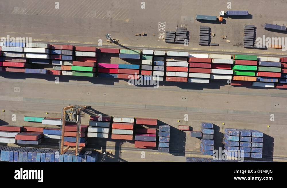 Cargo container terminal Stock Videos & Footage - HD and 4K Video Clips ...