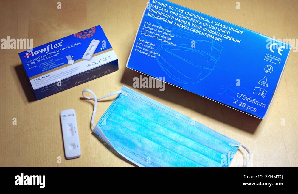 Flowflex autotest self diagnosis test box to detect Covid-19 and blue ...