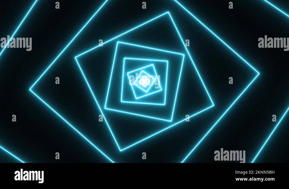 4K Abstract Square Neon Lines Infinity Zoom VJ Loop Background Loop ...