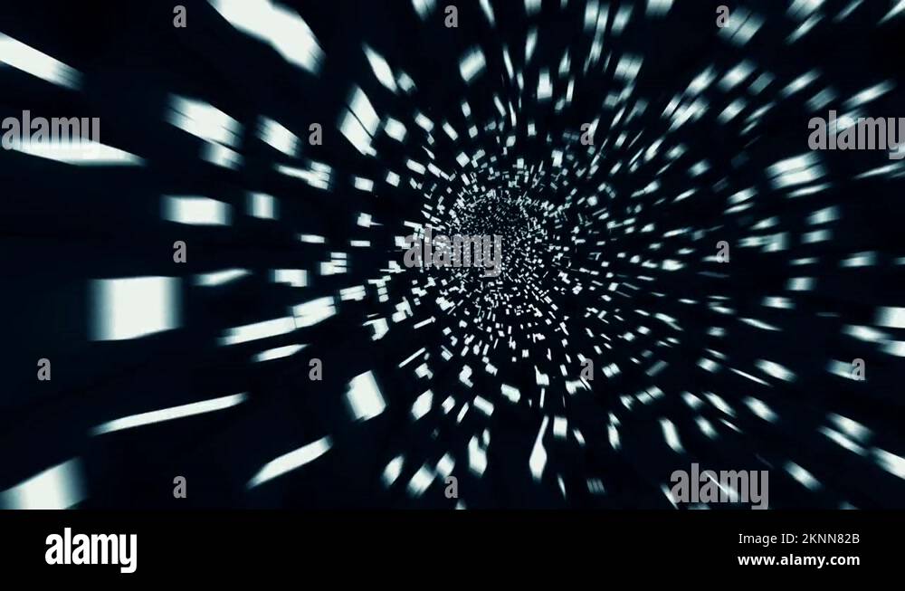 Hyper Light Tunnel or Hyperspace Warmhole. 4K Loop Animation Stock ...