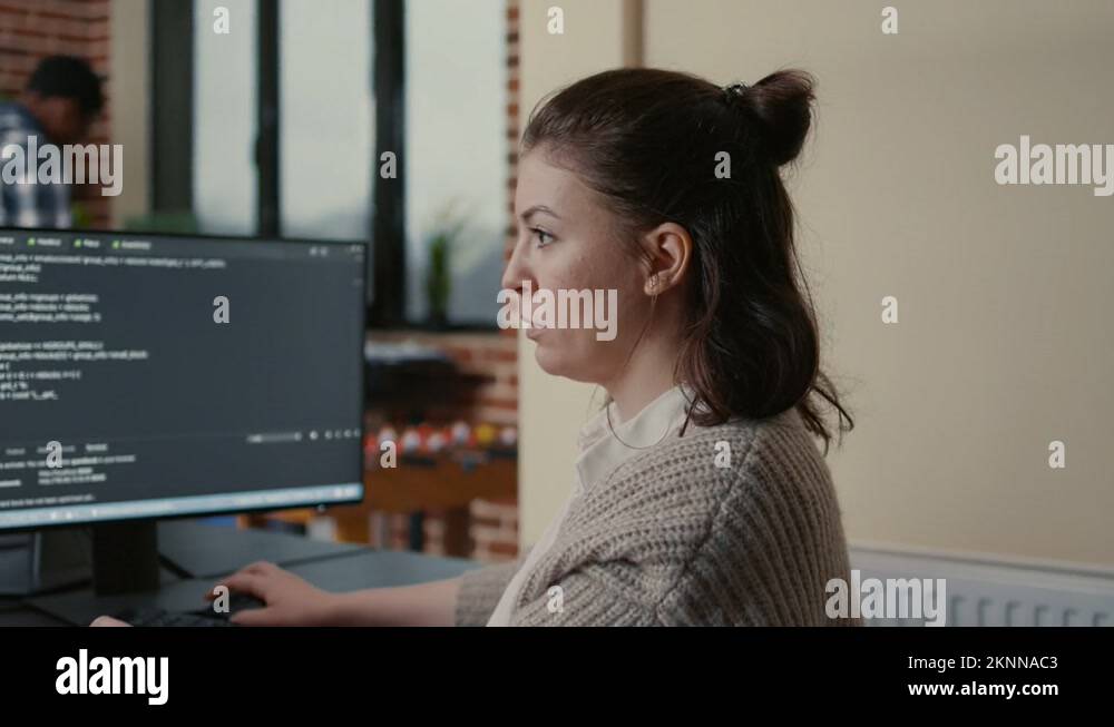 Portrait focused software engineer writing Stock Videos & Footage - HD ...