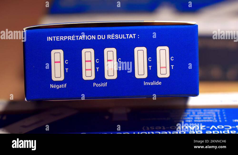 side part of a Flowflex autotest self diagnosis test box to detect ...