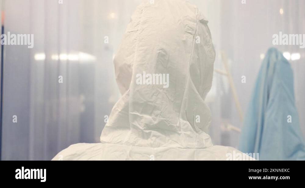 Factory Worker Wearing Full Personal Protective Equipment (PPE). close ...