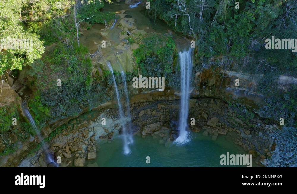 Waterfalls and Large Natural Pool in Bayaguana, Monte Plata, Dominican ...