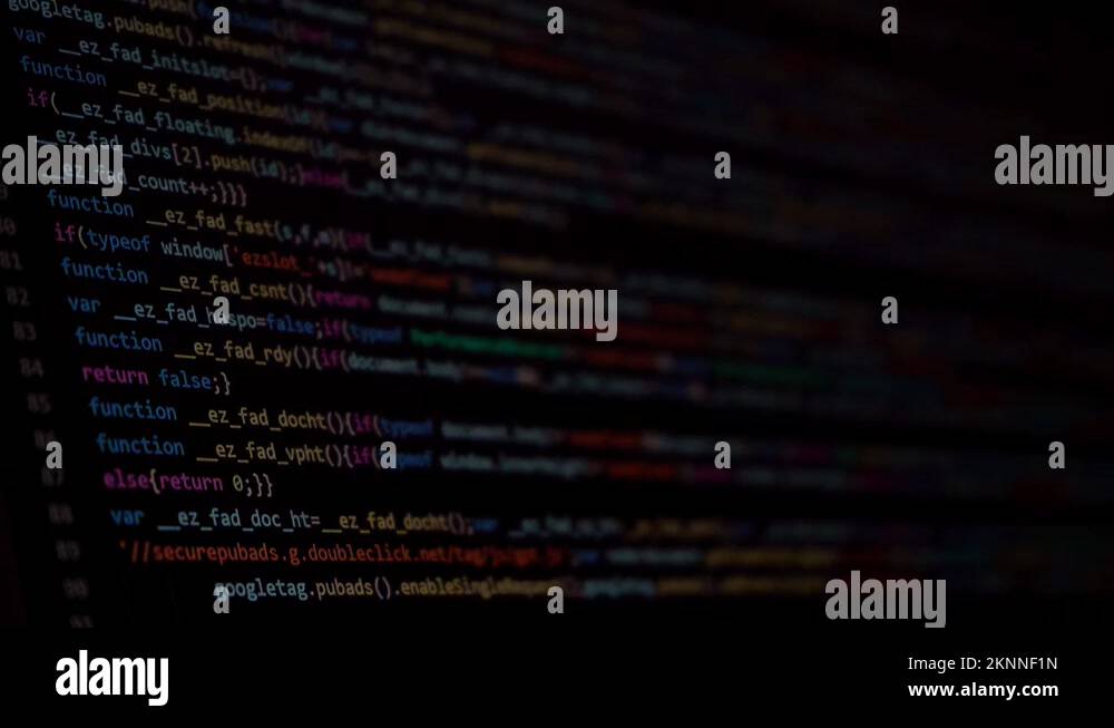 Hacker scanning numbers and computer code to bypass firewall and ...
