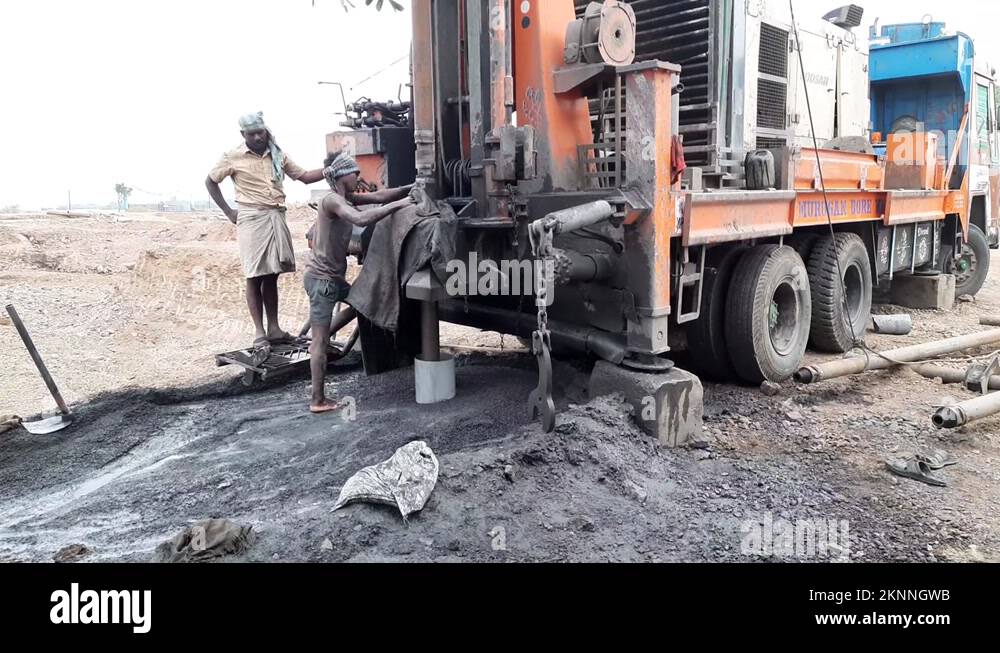 Ground hole drilling machine Stock Videos & Footage - HD and 4K Video ...