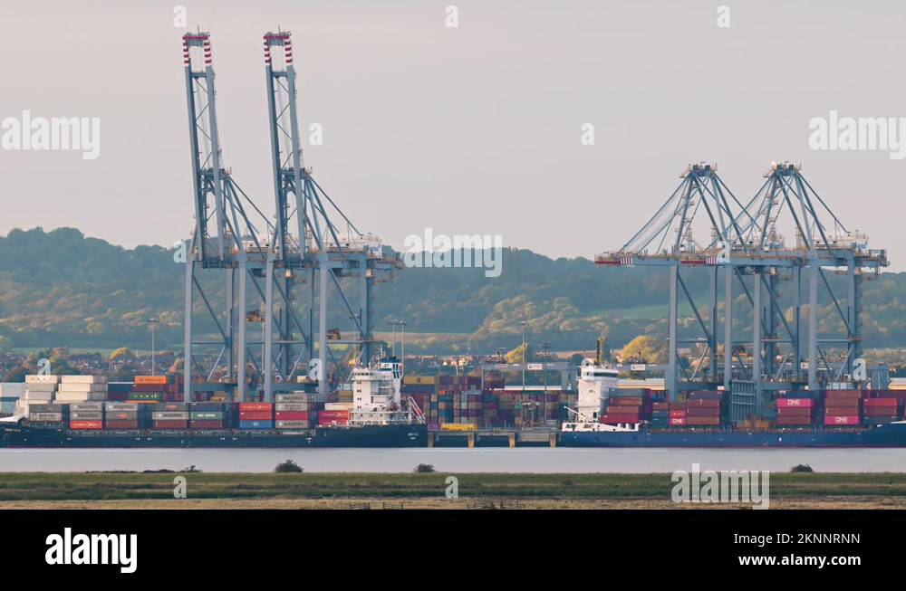 Freight terminal loading unloading cargo Stock Videos & Footage - HD ...