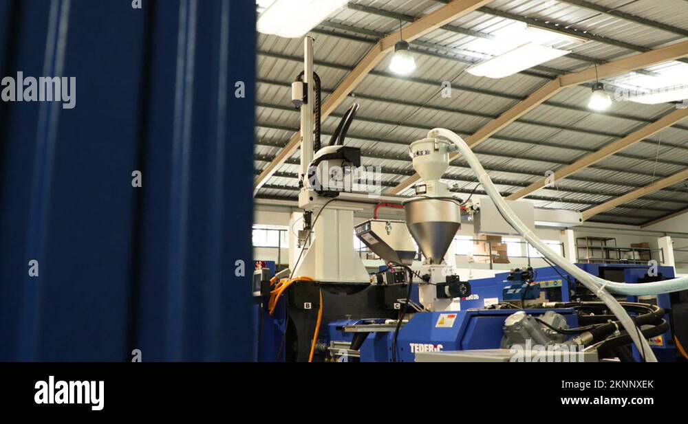 Recycling Machinery System In A Plastic Injection Molding Industry ...