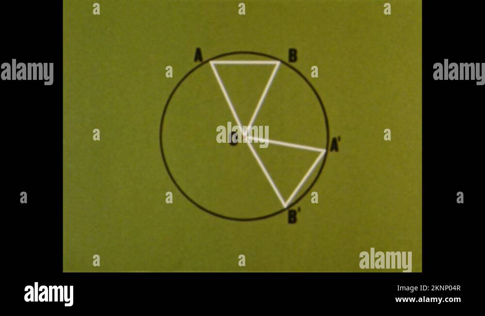 1960s Examples Of Equal Parts Of A Circle Lines Appear Beside Circle