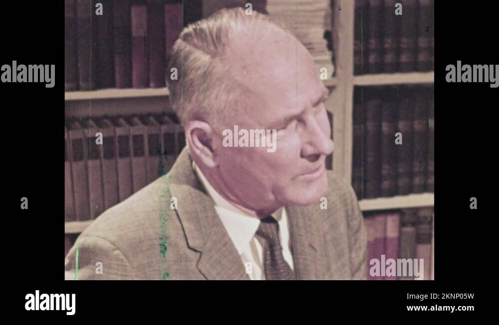 1960s: Model of double helix. Dr. George W. Beadle speaks with young ...