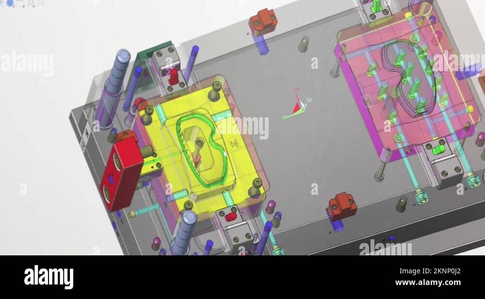 3D CAD Design Of Plastic Injection Molding Machine In A Manufacturing ...