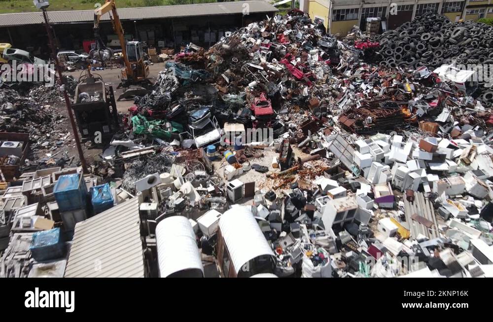 Scrap metal recycling facility Stock Videos & Footage - HD and 4K Video ...
