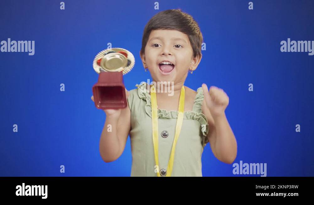 Girl showing winning trophy Stock Videos & Footage - HD and 4K Video ...