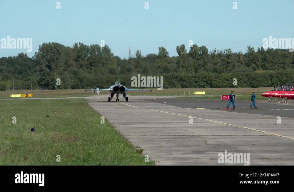 Dassault Rafale French Twin-engine Aircraft Getting Ready To Take Off ...