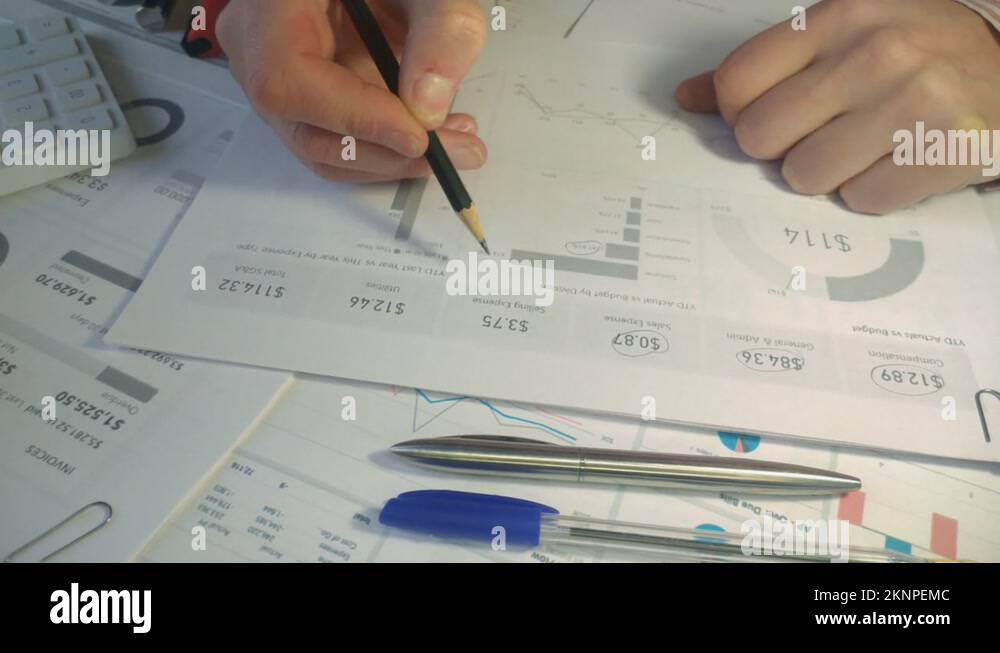 Businessman working charts graphs Stock Videos & Footage - HD and 4K ...