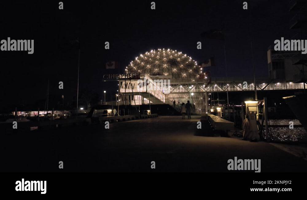 Ontario Place Cinesphere Globe theatre, Famous Architecture with people ...