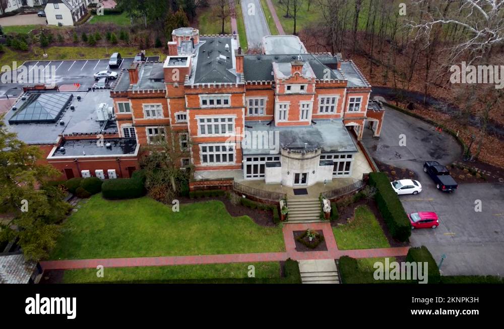 Jeffrey Mansion in Bexley Ohio as part of Jeffrey Park. Ornate mansion ...