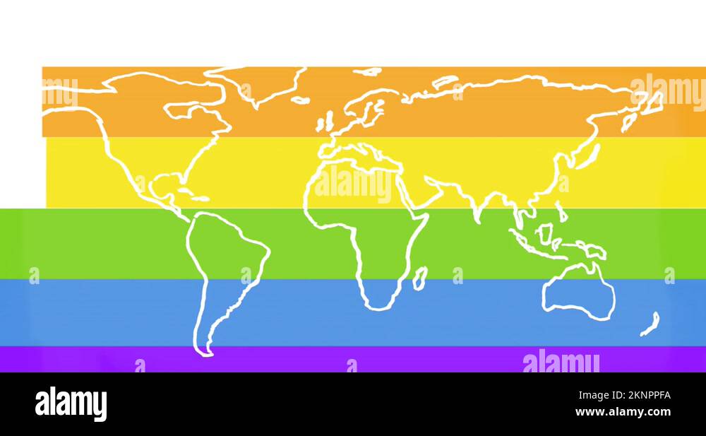 Rainbow world map Stock Videos & Footage - HD and 4K Video Clips - Alamy