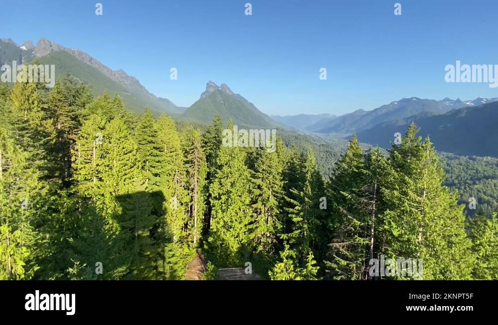 Video of the North Cascades from Heybrook fire lookout tower Stock ...