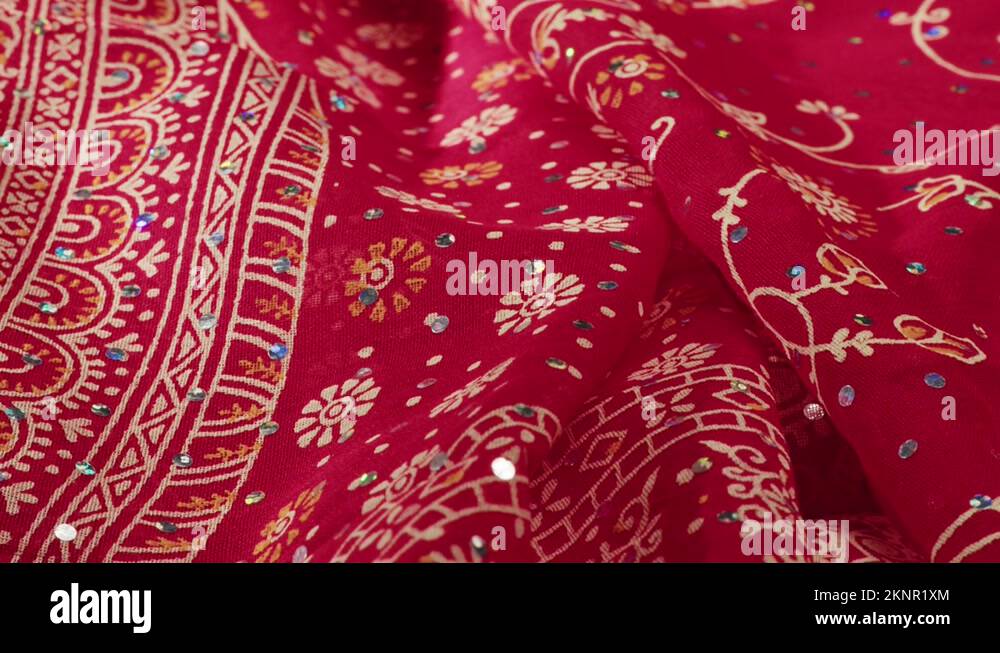 Sari fabric texture Stock Videos & Footage - HD and 4K Video Clips - Alamy