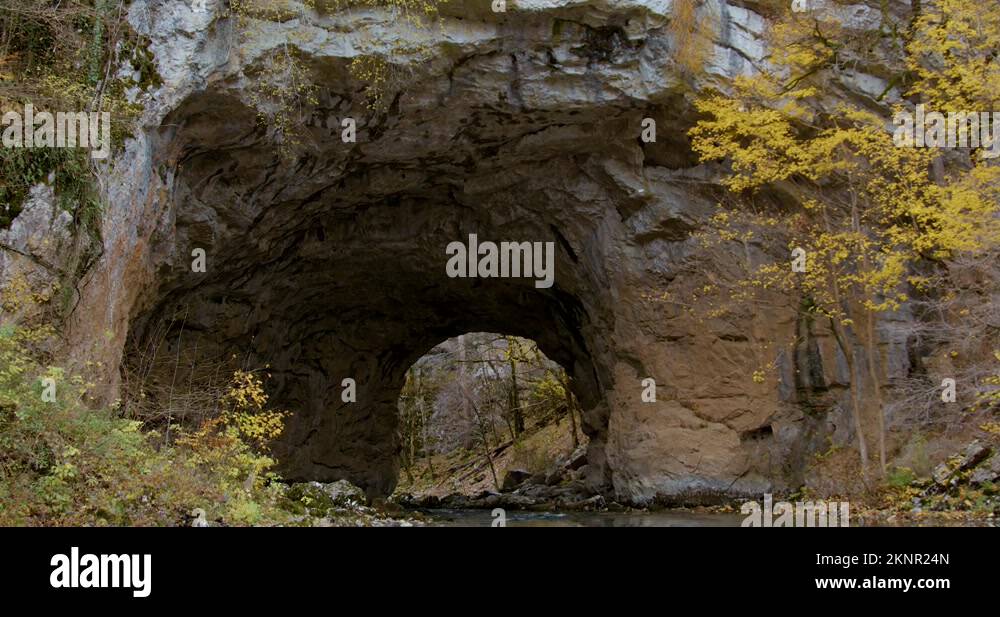 Big Natural Bridge in Rak Škocjan (Rak Skocjan Stock Video Footage - Alamy