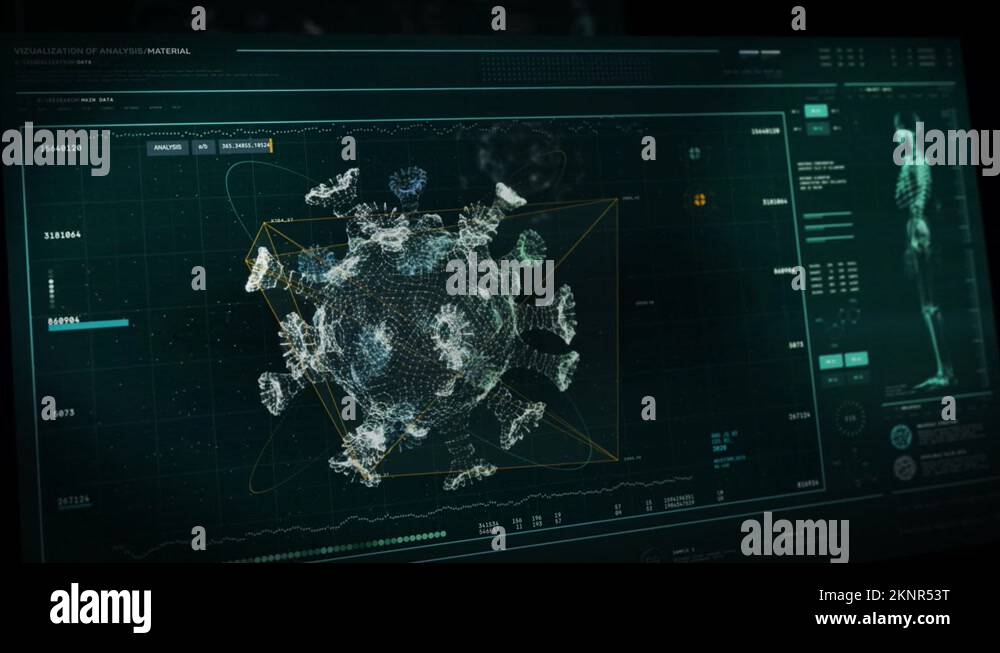 Microscope analysis system interface has identified sars-cov-2 illness ...