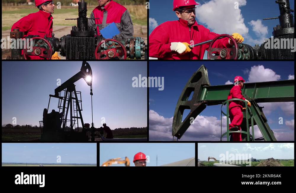 Extraction Of Crude Petroleum And Natural Gas Animated Multi Screen ...