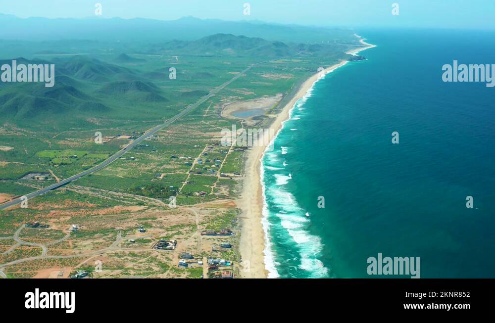 CERRITOS BEACH BCS MEXICO-2021: Aerial View Of Secluded Beach Area ...
