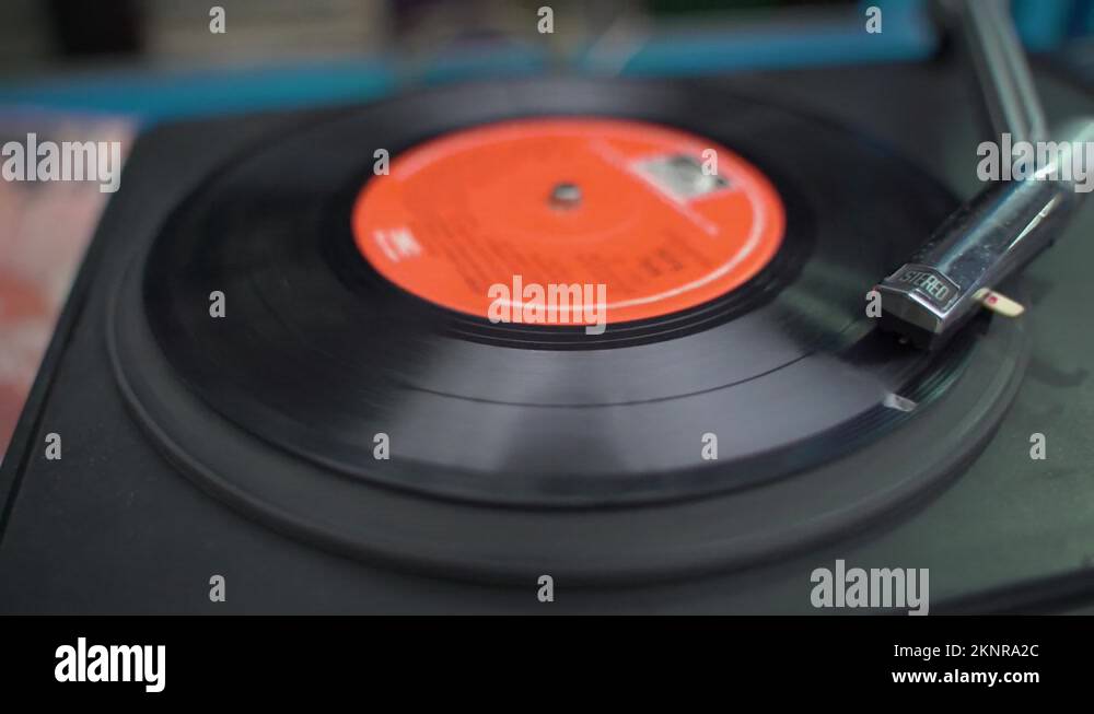 Gramophone discs are running and selling along the road. It's a oldest ...