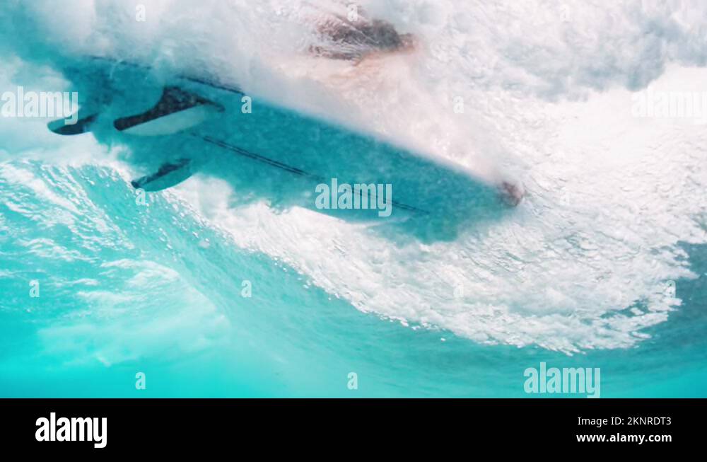 Underwater view man surfing wave Stock Videos & Footage - HD and 4K ...