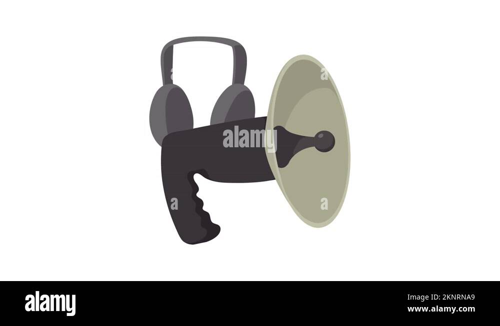 Loudspeaker icon animation Stock Video Footage - Alamy