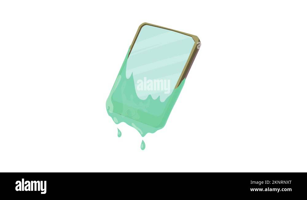 Smartphone in water icon animation Stock Video Footage - Alamy