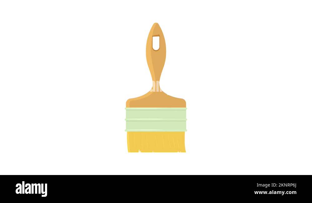 Paint brush icon cartoon Stock Videos & Footage - HD and 4K Video Clips ...