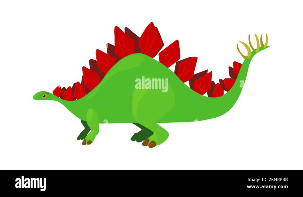 Stegosaurus icon animation Stock Video Footage - Alamy