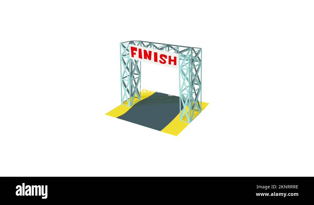 Cartoon illustration start finish line Stock Videos & Footage - HD and ...