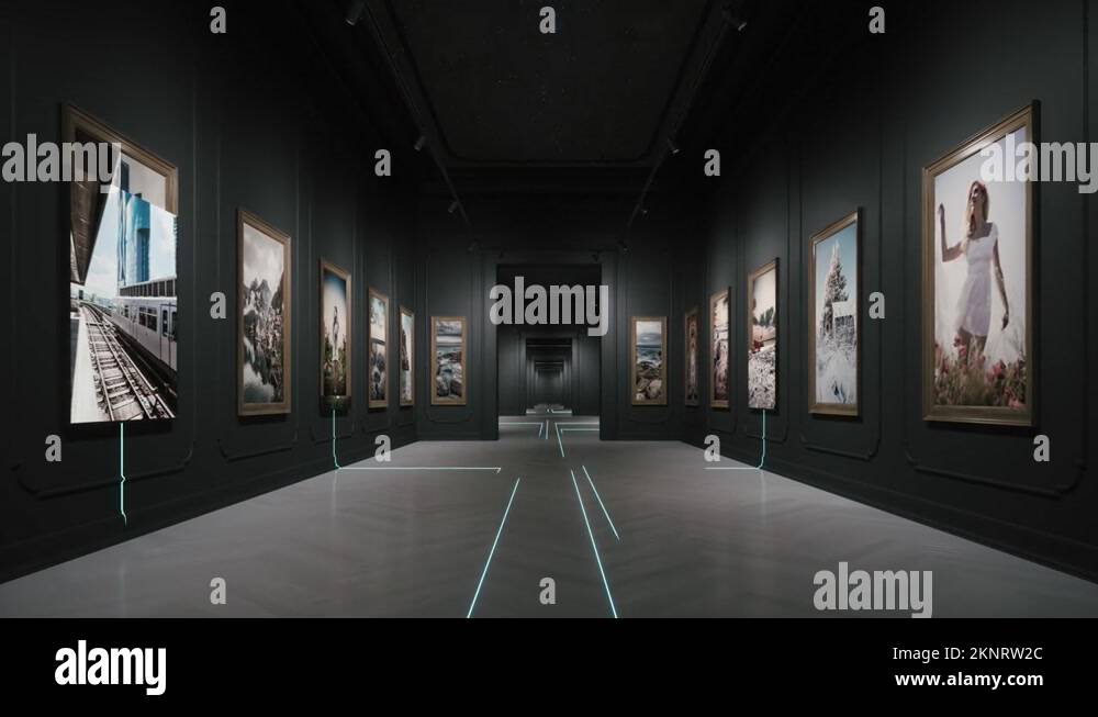 Exhibition at the digital art museum Stock Videos & Footage - HD and 4K ...