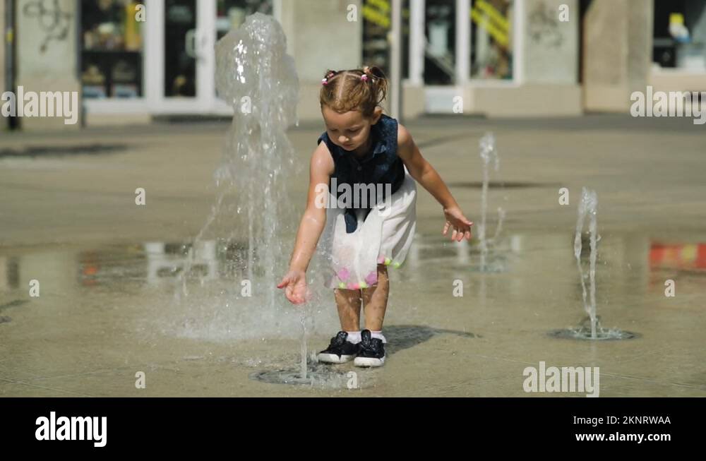 Cute little girl playing fountain Stock Videos & Footage - HD and 4K ...