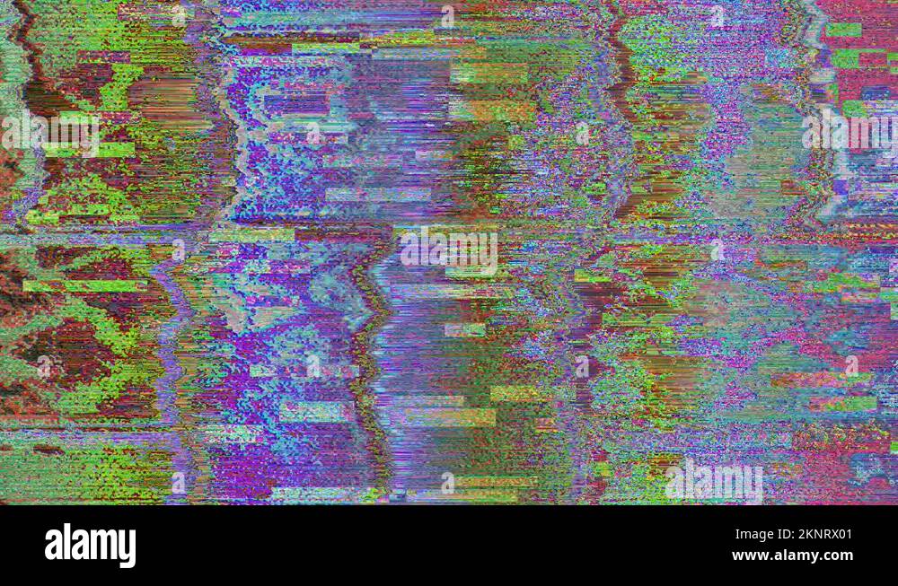 Bad tv effect, glitch, noise, visual video effects, different elements ...
