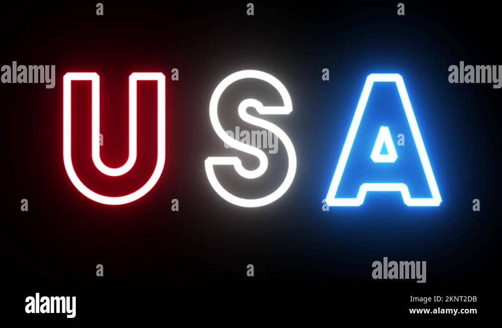 Usa neon sign Stock Videos & Footage - HD and 4K Video Clips - Alamy