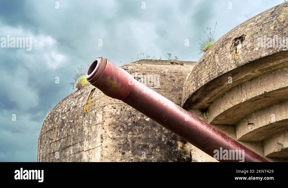 Normandy german bunker gun Stock Videos & Footage - HD and 4K Video ...