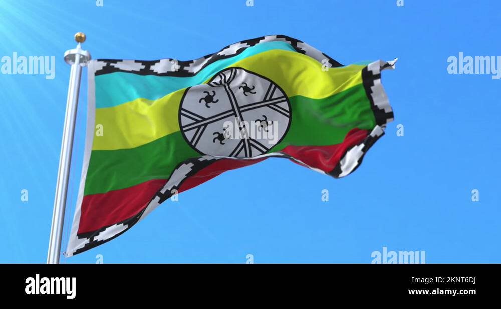 Mapuche flag of nagche territory Stock Videos & Footage - HD and 4K ...