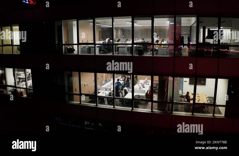 Building office night working overtime Stock Videos & Footage - HD and ...