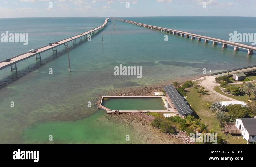 pigeon key florida seven mile bridge salt water pool solar panel ...