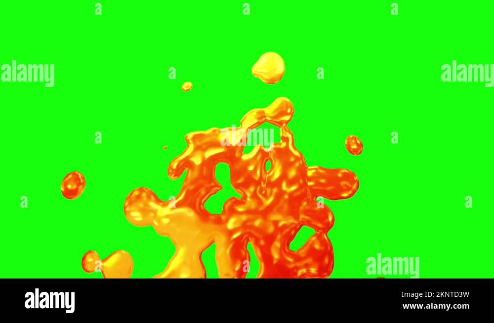 Lava eruption and explosion animation on a green screen Stock Video ...