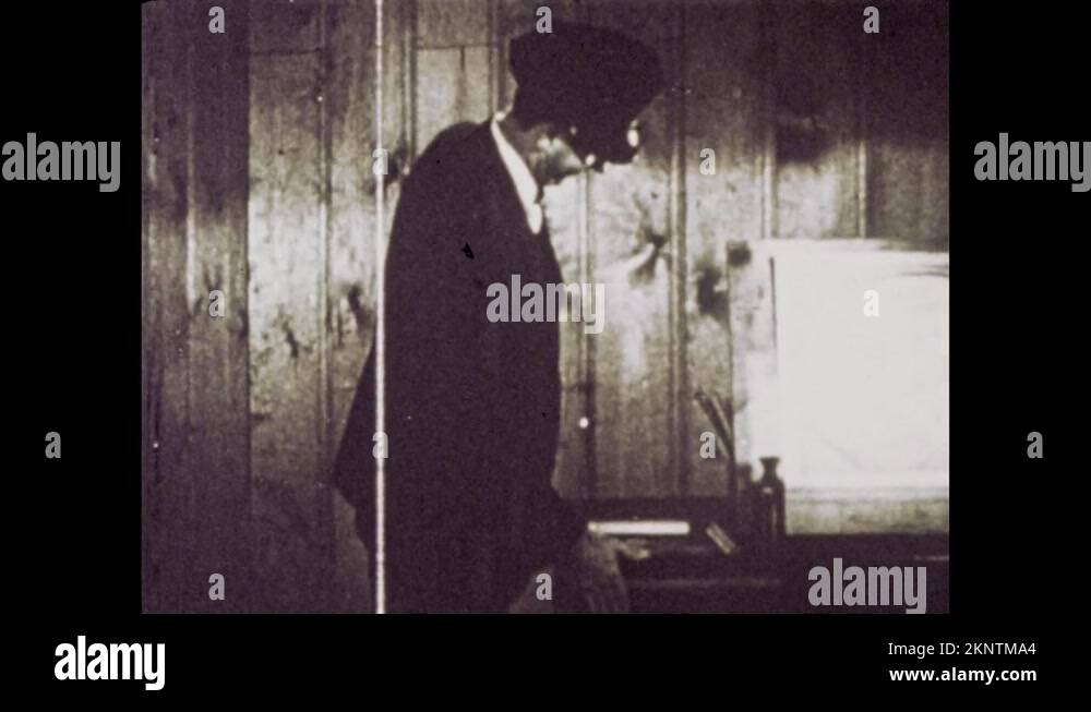 1940s: Man picks up cartoon character from drawing, drops character ...