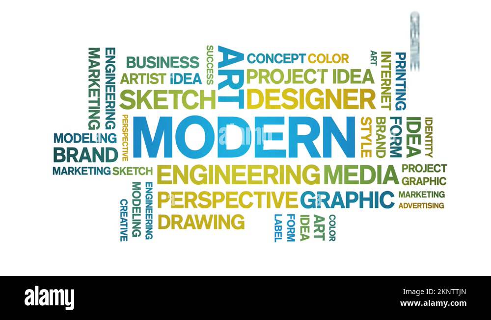 Modern animated word cloud,animation kinetic typography text tag ...