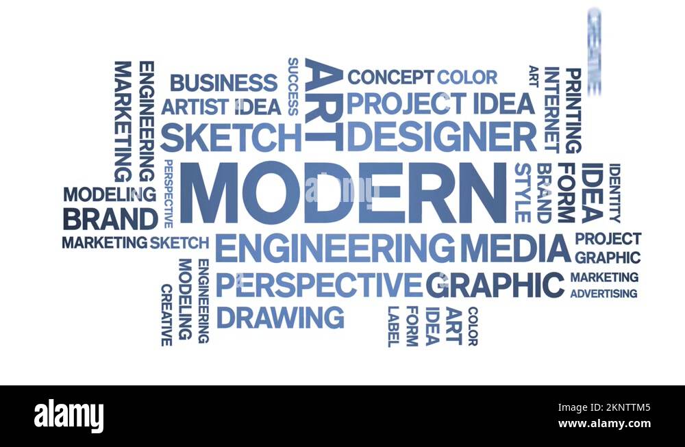 Modern animated word cloud,animation kinetic typography text tag ...